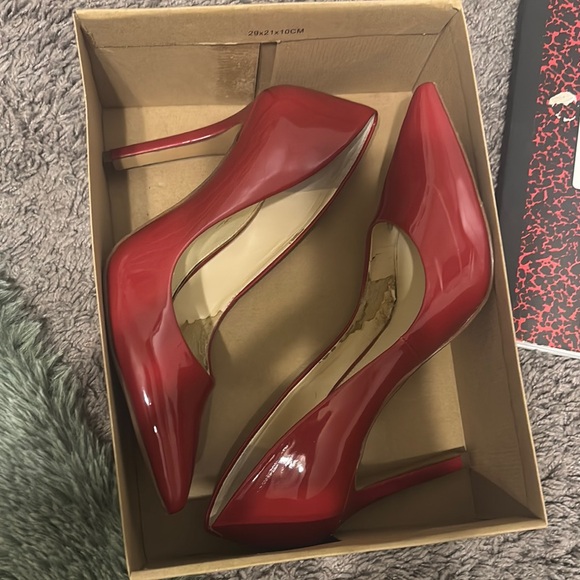 Jessica Simpson | Shoes | Jessica Simpson Red Patent Leather Heels ...